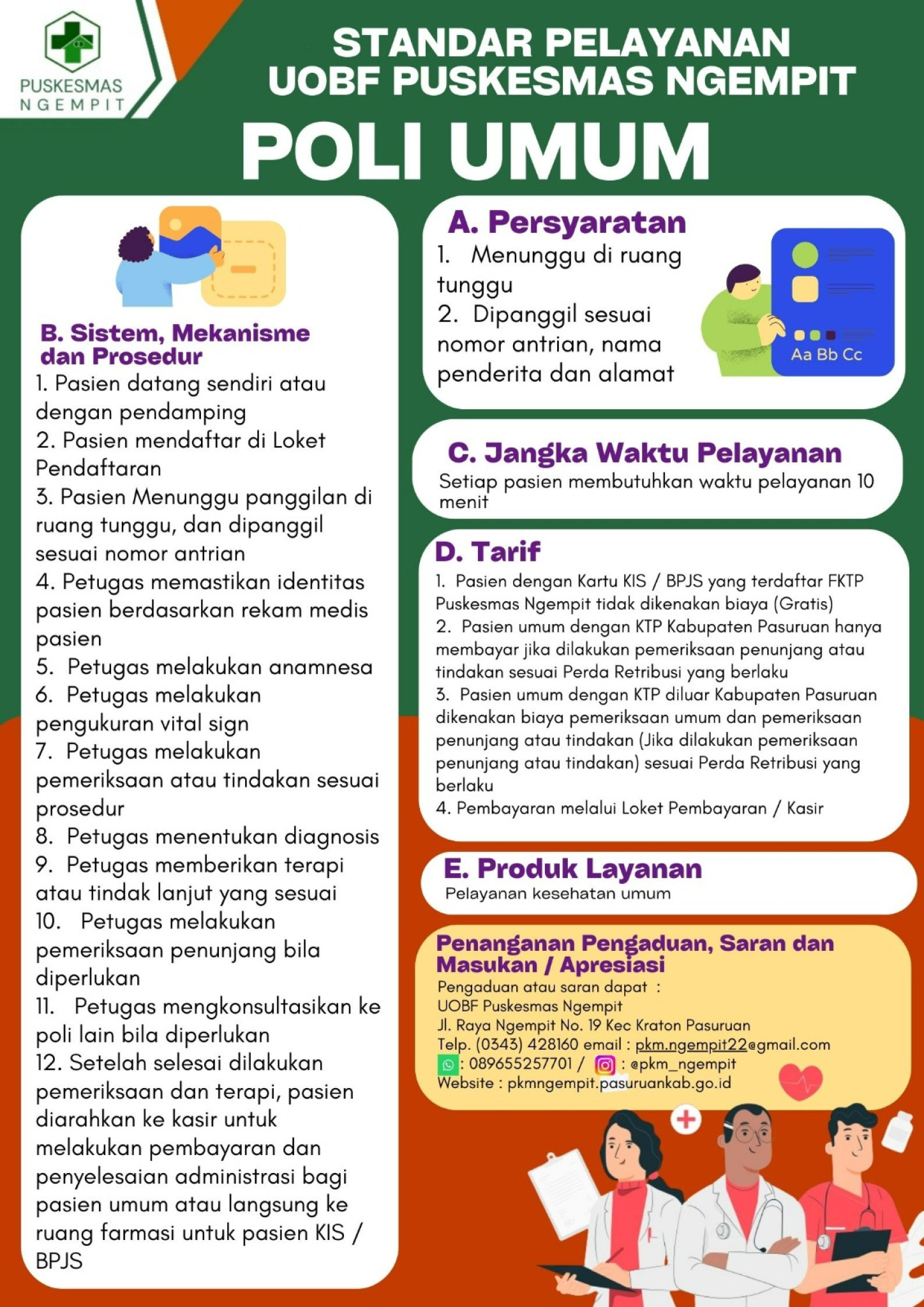 Standart Pelayanan Poli Umum - Pkm Ngempit Kabupaten Pasuruan